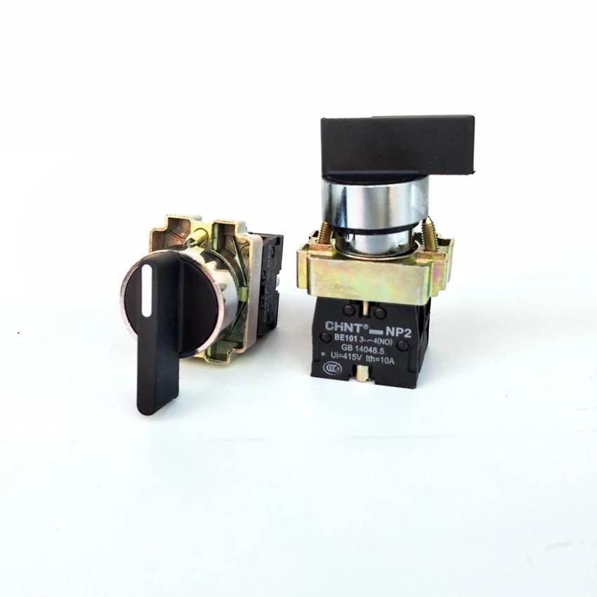 Selector Maneta Larga 3 Posic Metal Negro Ø 22Mm 2Na Con Retorno 573998 | Grupo Coinp Store